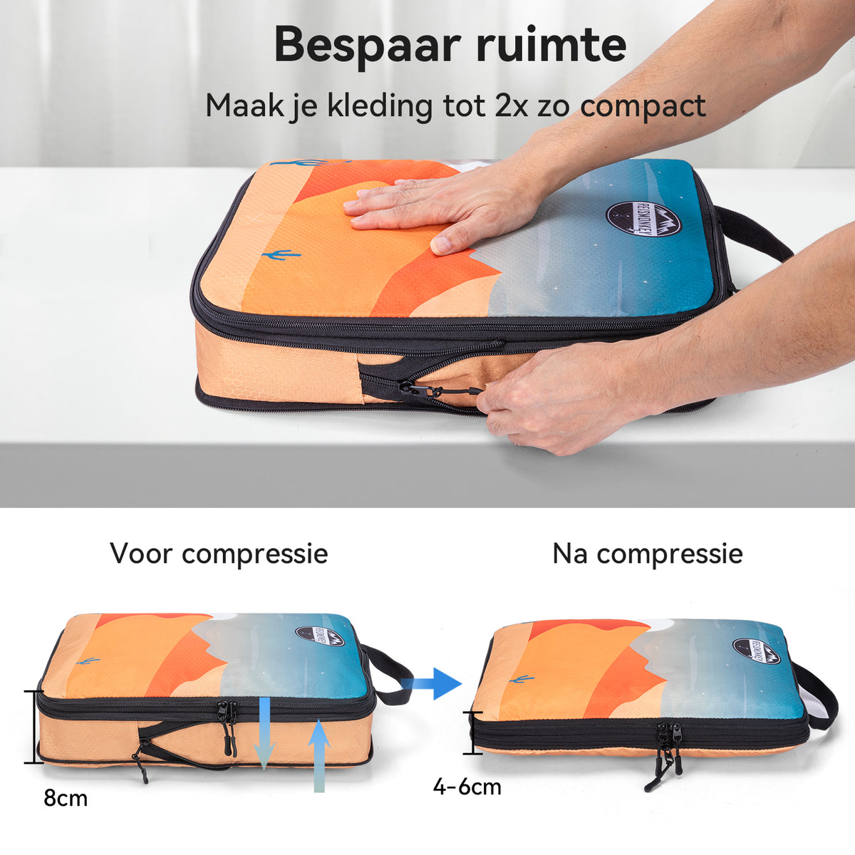 Packing Cubes Compress-It Desert XL | Backpack- en Koffer organizer